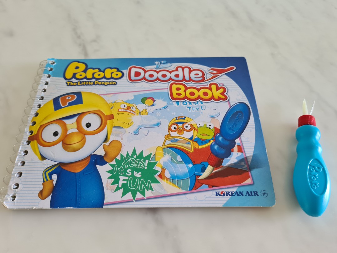 Pororo watercolouring book, Hobbies & Toys, Books & Magazines, Children ...