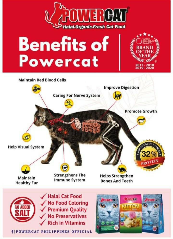 POWER CAT ORGANIC FOOD | OCEAN TUNA FLAVOR 8KG, Pet Supplies, Pet Food ...