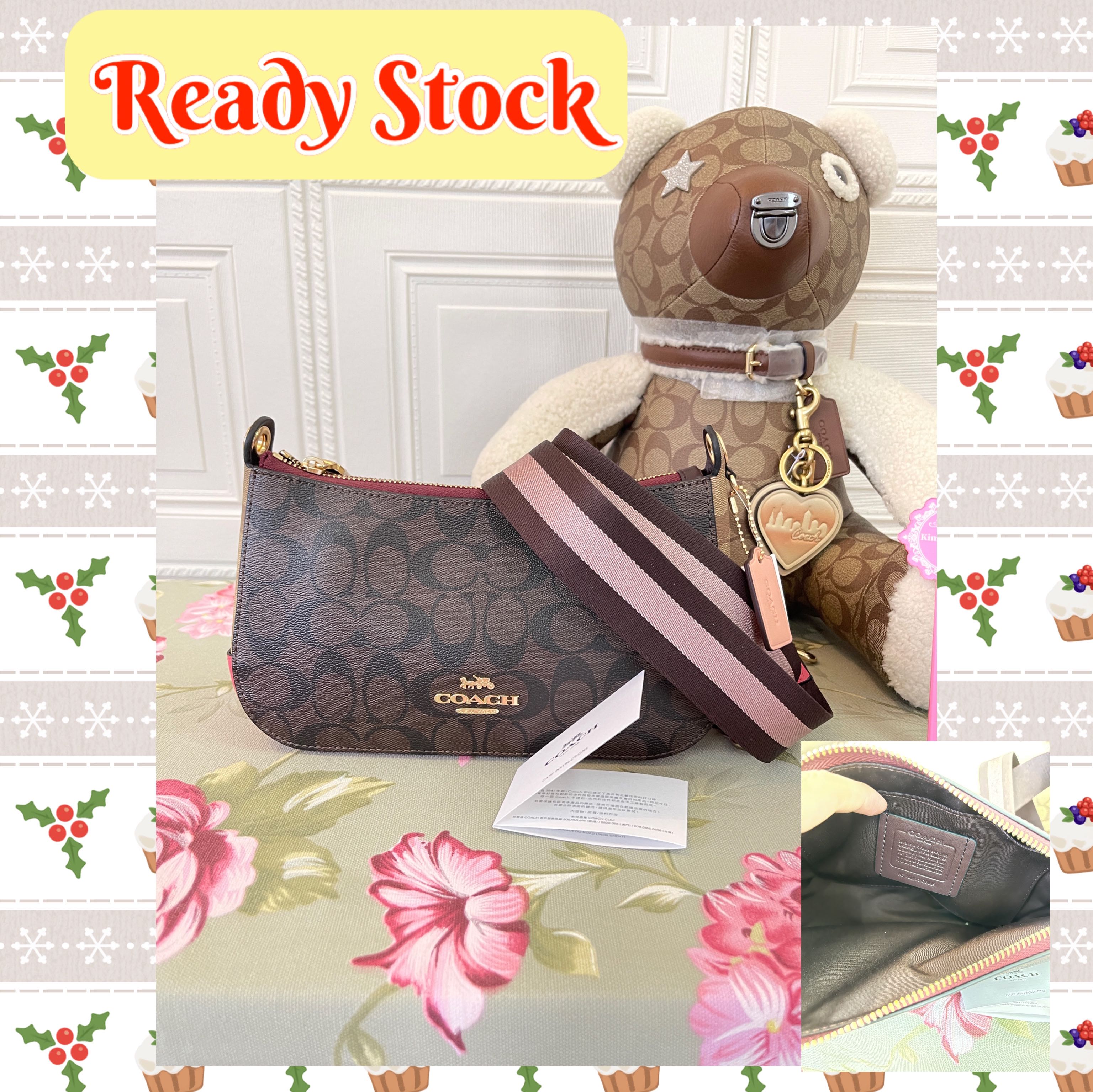 READY STOCK AUTHENTIC COACH 6823 6835 7264 jes baguettes in signature ...