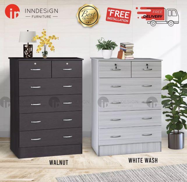 [Ready Stock] Carousel Chest of 6 Drawer (FREE DELIVERY & INSTALLATION ...