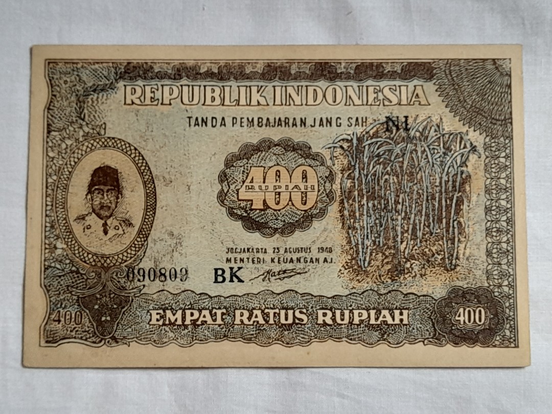 Republik Indonesia 400 Empat Ratus Rupiah 1948, Hobbies & Toys ...