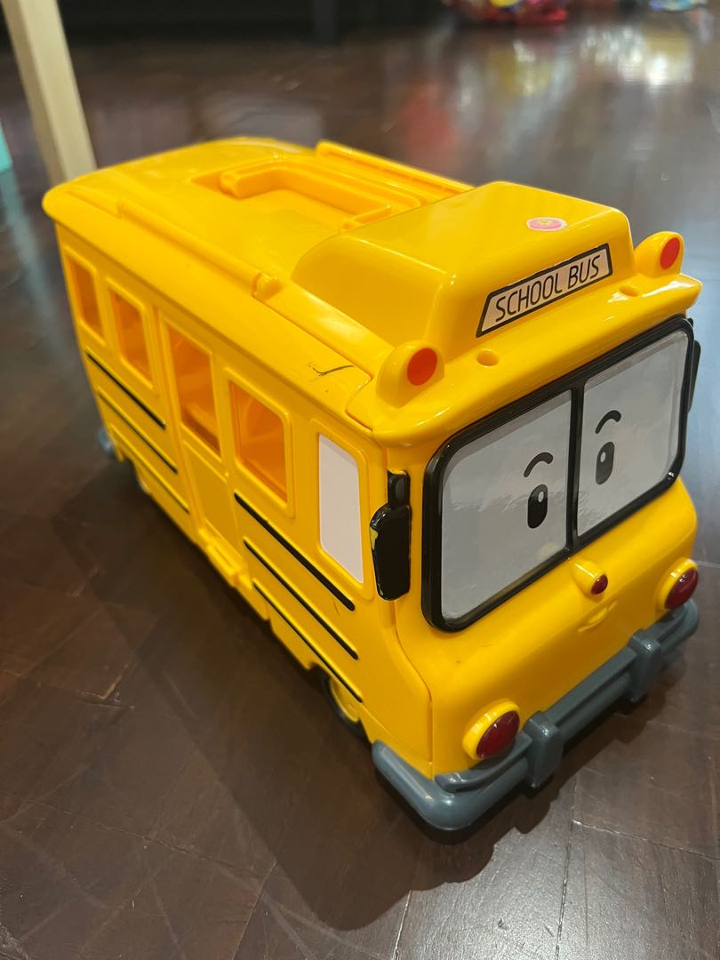 Robocar Poli School Bus - toy car storage box, Hobbies & Toys, Toys ...
