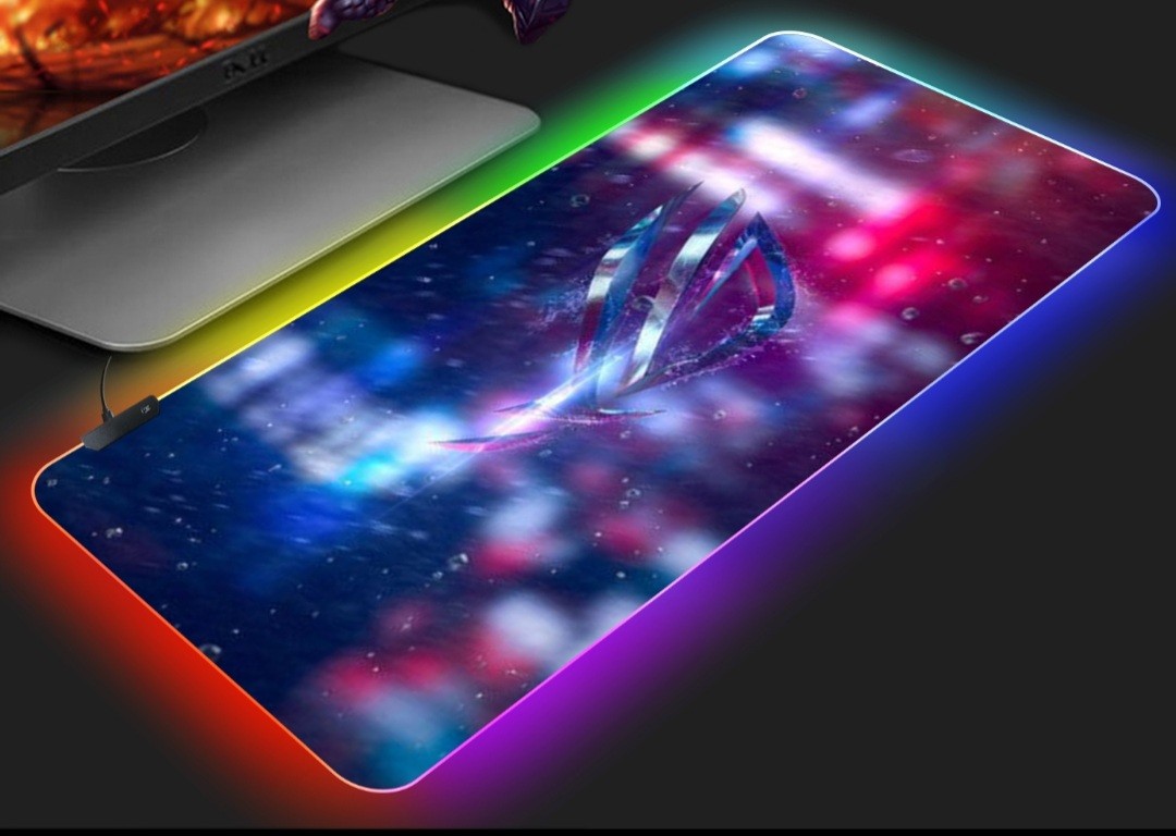 ROG RGB gaming mousepad, Computers & Tech, Parts & Accessories, Mouse ...