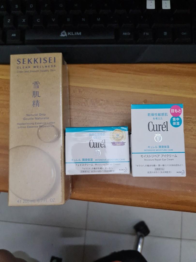 Sekkisei & curel facial product, Beauty & Personal Care, Face, Face Care on Carousell