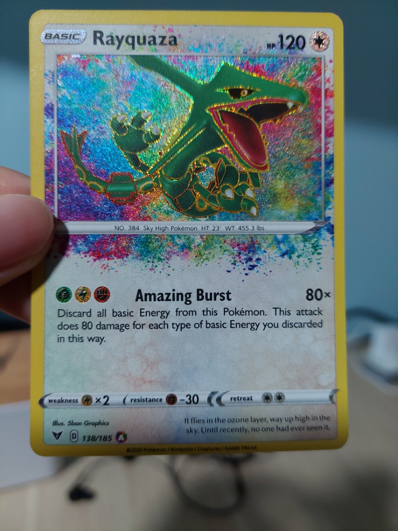 Special Amazing Rare Rayquaza, Hobbies & Toys, Toys & Games on Carousell