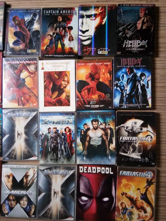 Superhero Movie Bundle of 28 Spiderman Tobey Maguire X-Men Iron Man ...