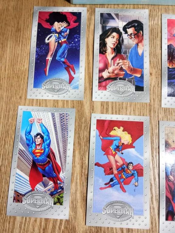 Superman Collectible Cards 12pcs with All Star Superman Comics special ...