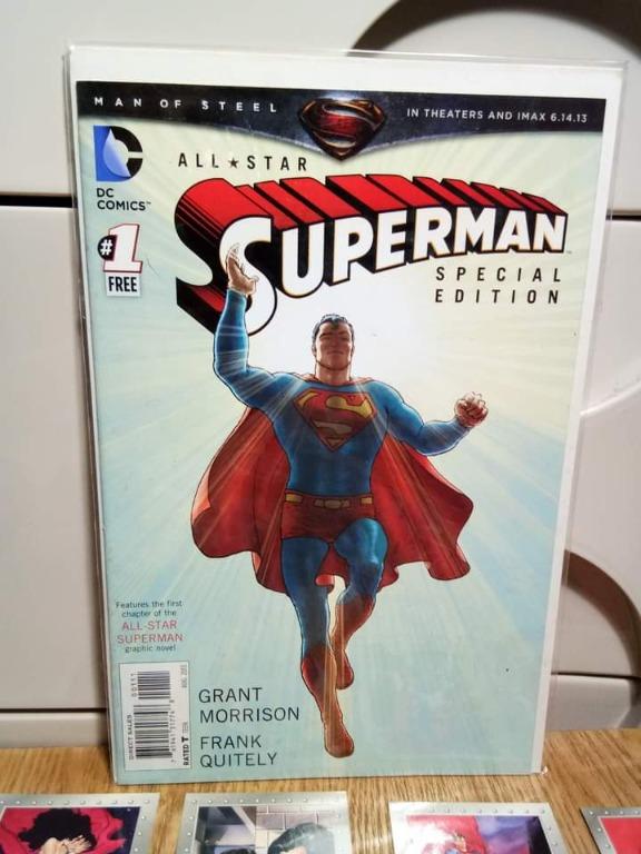 Superman Collectible Cards 12pcs with All Star Superman Comics special ...
