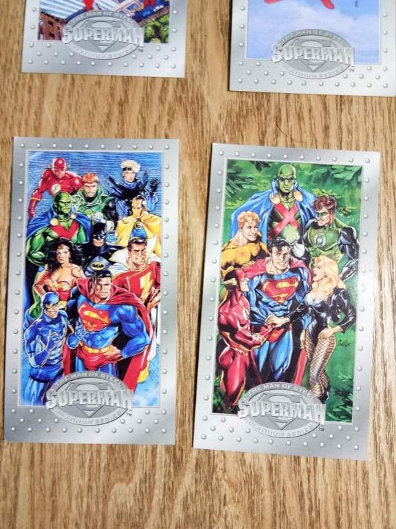 Superman Collectible Cards 12pcs with All Star Superman Comics special ...