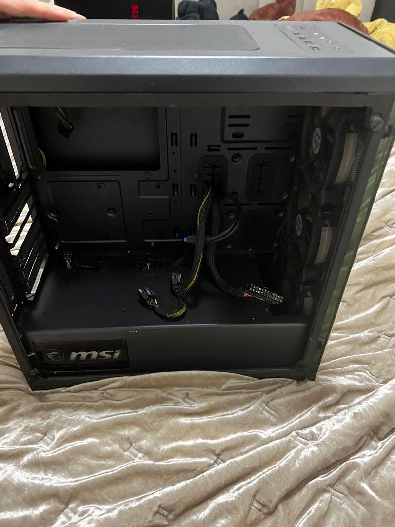 System unit MSI MAG PYLON black and power block Corsair VS 650W Ret CP-9020172-EU computer ...