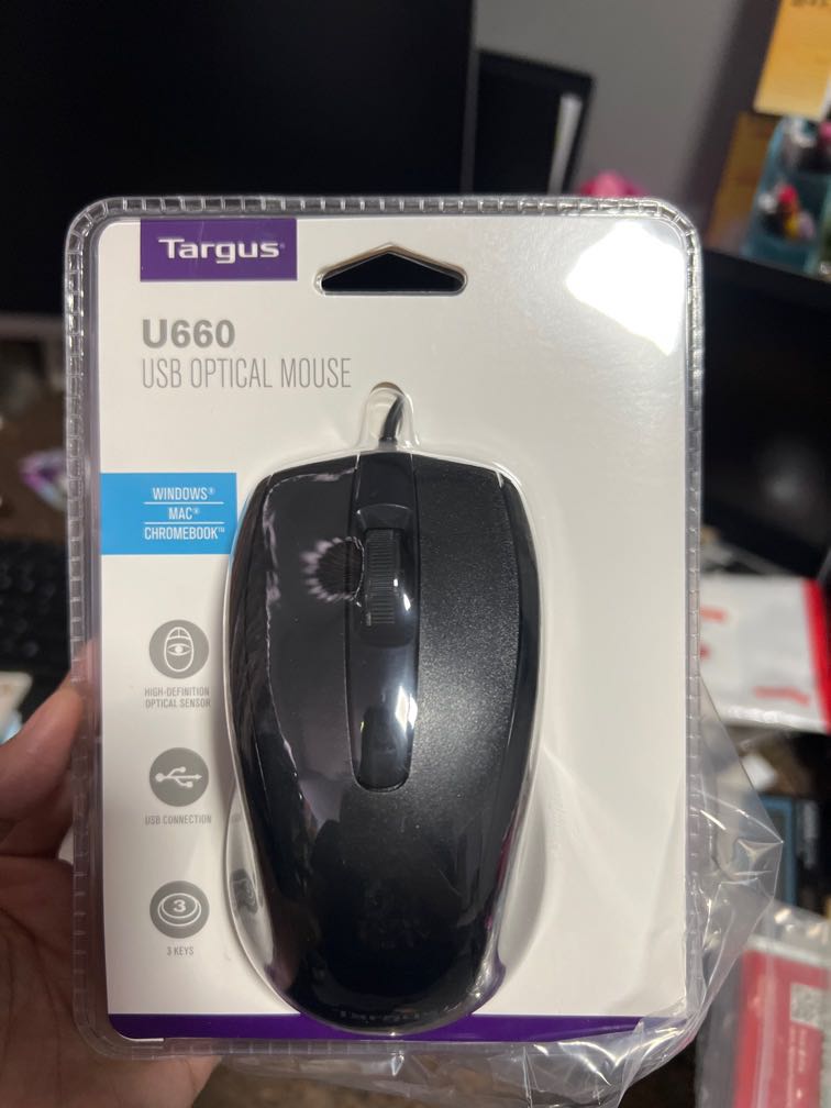 TARGUS USB OPTICAL MOUSE (U660), Computers & Tech, Parts & Accessories ...