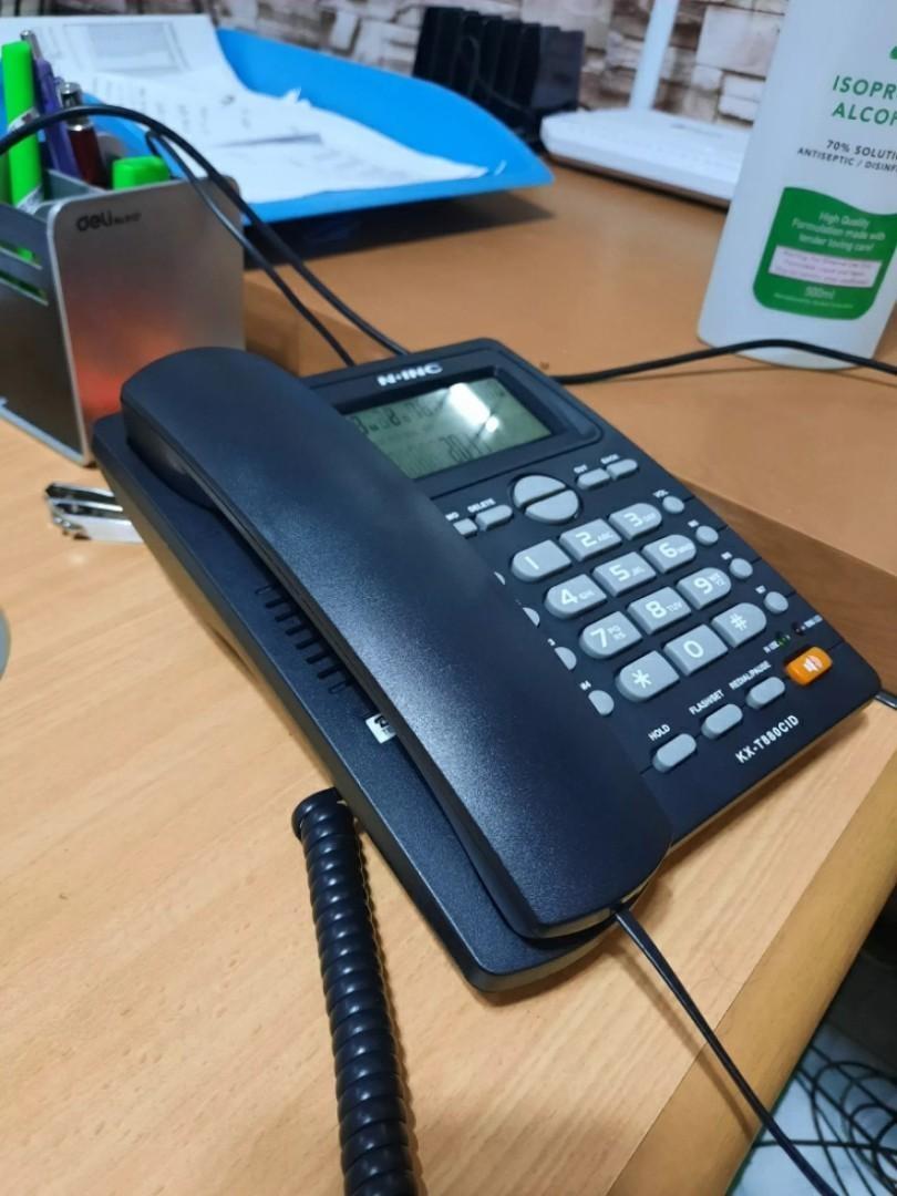 Telephone N-INC KX-T880CID Conference Phone Dual-port Extension Set Corded Tel. With Caller ID ...