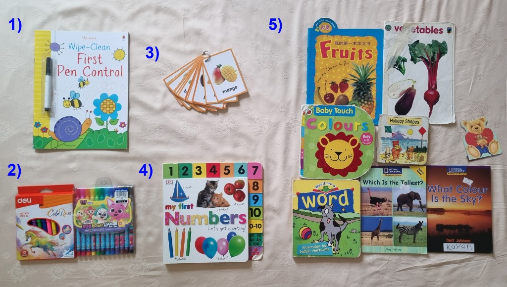Toddler & Kids Learning Materials (Books, Markers, Flash Cards, Pen ...