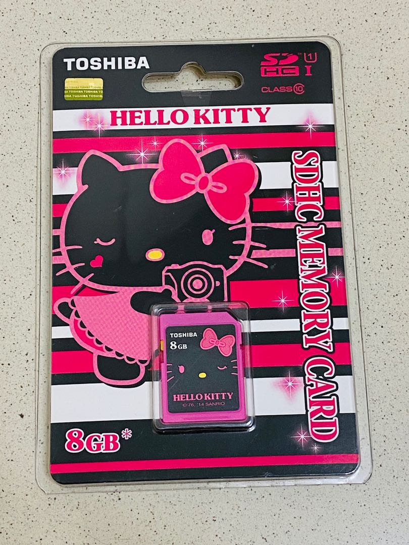 Toshiba 限量版 Hello Kitty 8GB SD CARD, 手提電話, 電話及其他裝置配件, 記憶卡 - Carousell