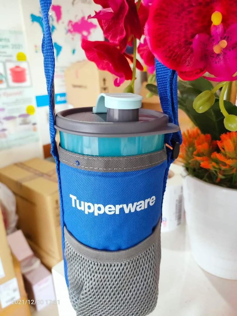Tupperware Thirstquake Tumbler with Pouch 900ml Bottle, Furniture ...