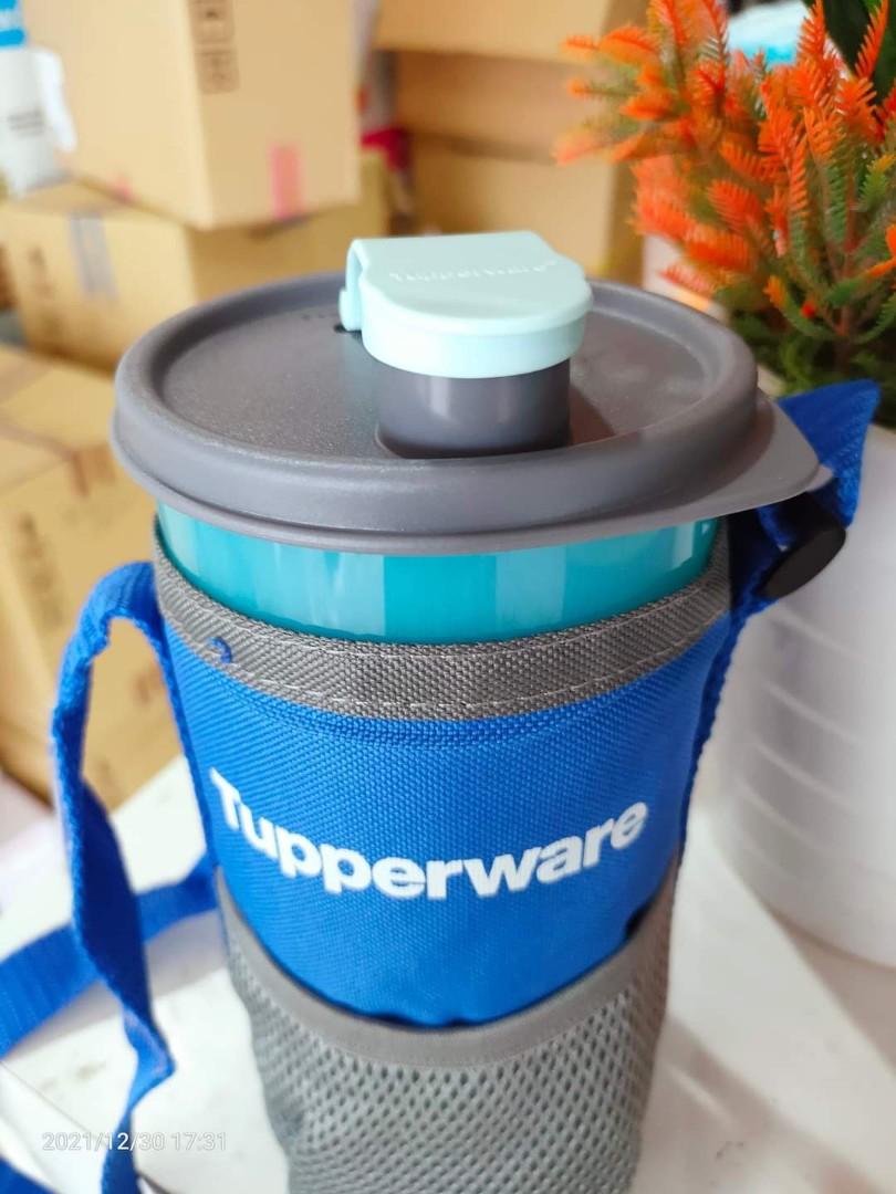 Tupperware Thirstquake Tumbler with Pouch 900ml Bottle, Furniture ...