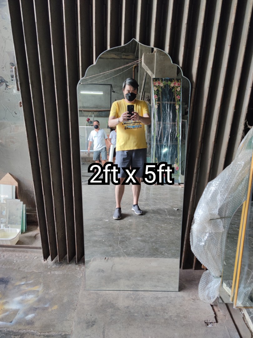 Unique arc shape frameless mirror, Furniture & Home Living, Home Decor ...