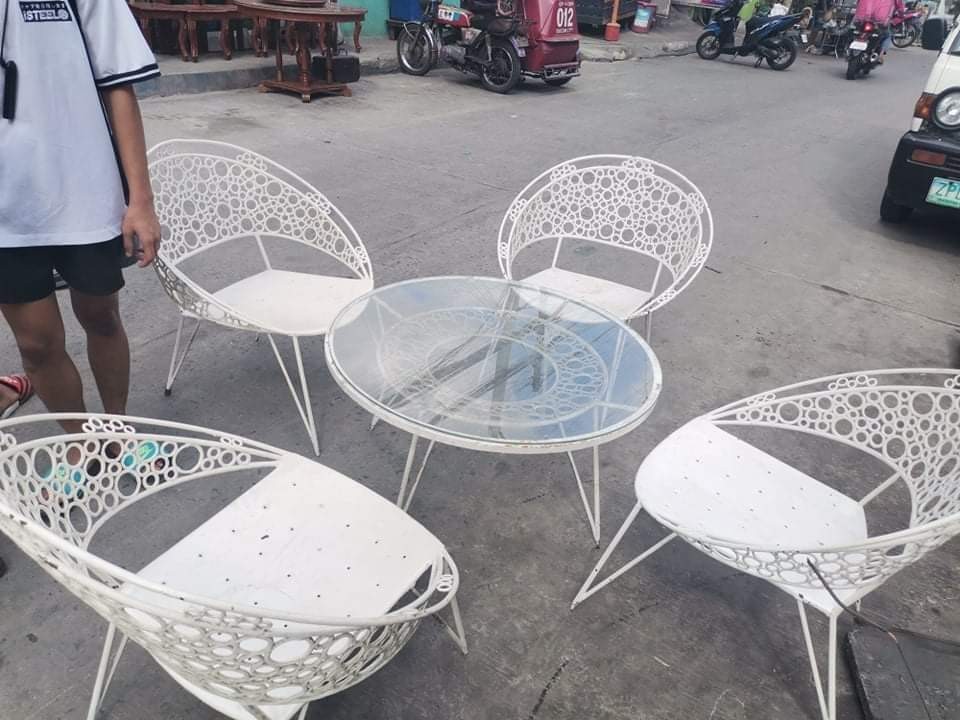 Vintage garden set, Furniture & Home Living, Outdoor Furniture on Carousell