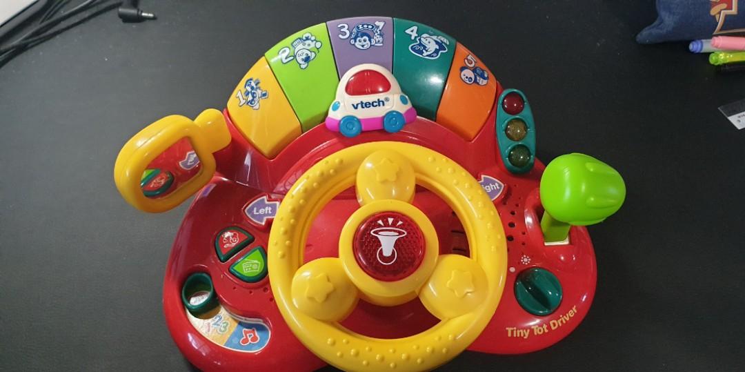 Vtech Baby Tiny Tot Driver, Babies & Kids, Infant Playtime on Carousell