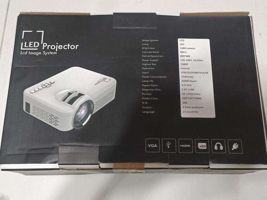 Wifi 1200 Lumen Ezcast Home Projector, TV & Home Appliances, TV ...