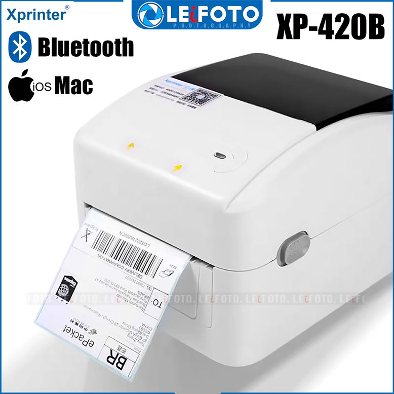 Xprinter XP-420B Label Printer Bluetooth and USB support iOS system and ...