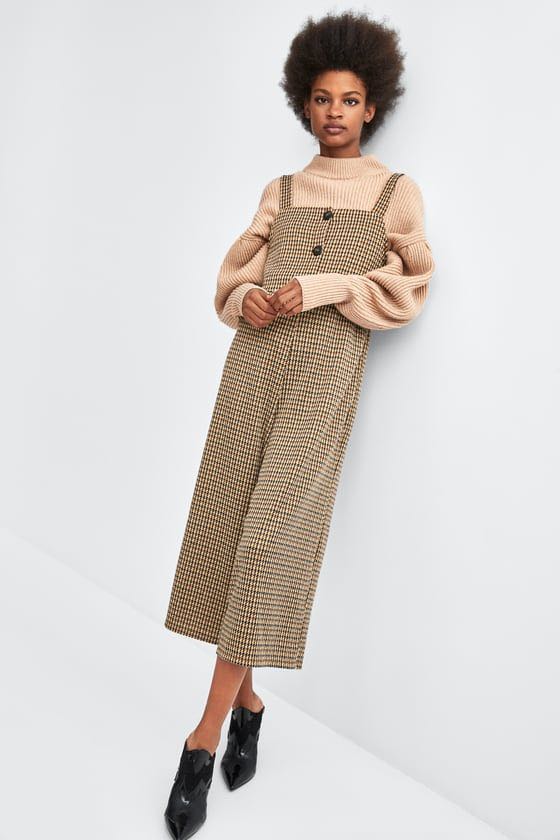 Zara Plaid Checkered Jumpsuit, Women's Fashion, Dresses & Sets ...