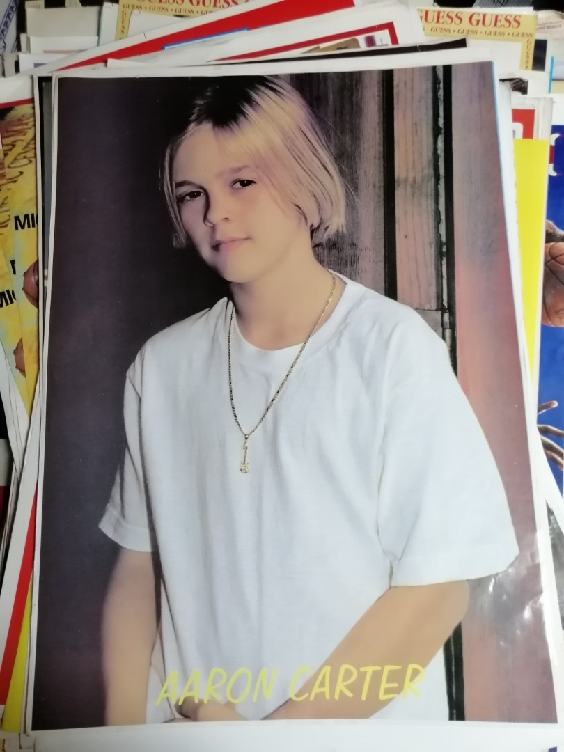 90's Vintage Poster Aaron Carter, Hobbies & Toys, Memorabilia ...