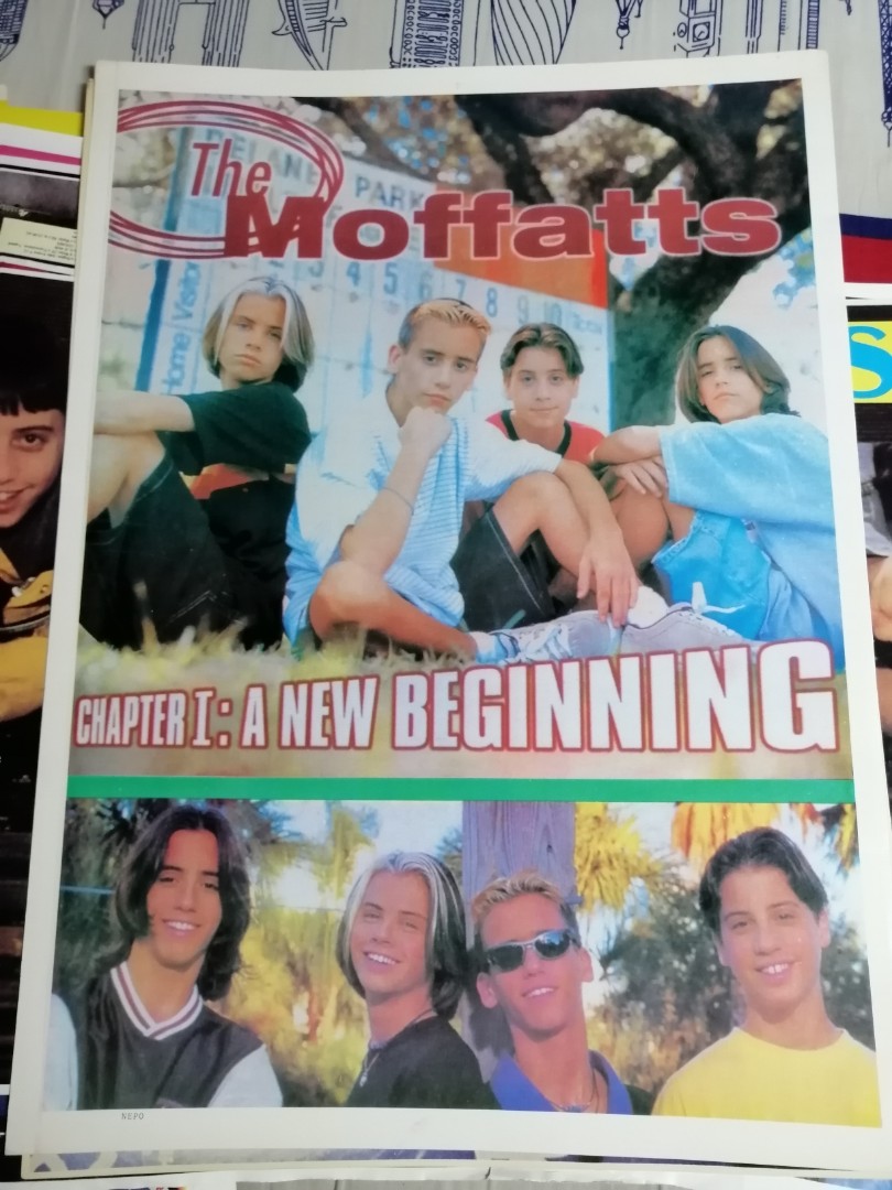 90's Vintage Poster The MOFFATS, Hobbies & Toys, Memorabilia ...