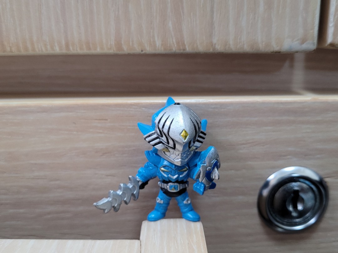 幪面超人龍騎扭蛋 深淵 鯊騎 帝騎 Abyss Q版 Kamen Masked Rider Ryuki Decade, 興趣及遊戲, 玩具 ...