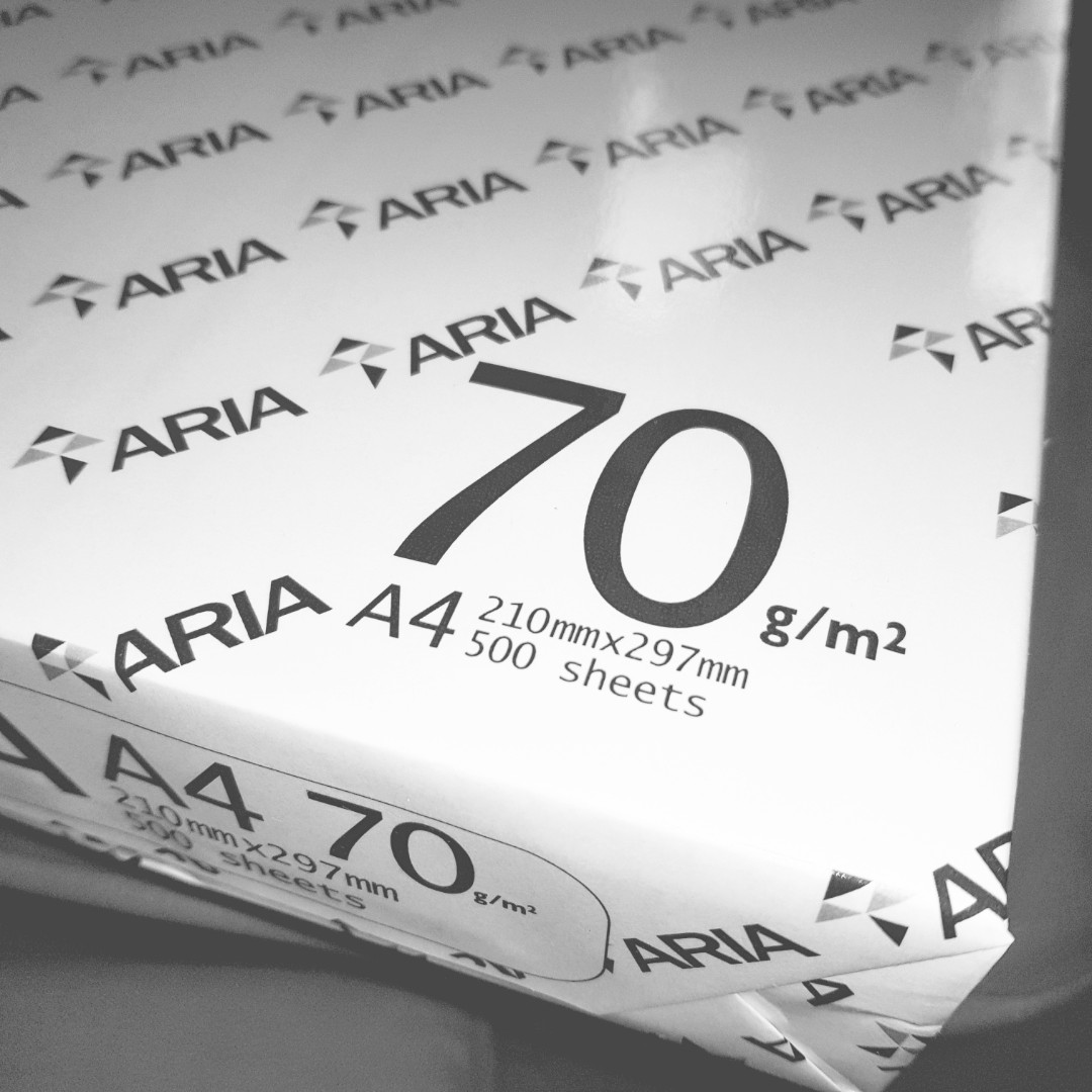 A4 Paper 500 Sheets 70gsm Aria Office Printer Printing Papers White a4-paper-500-sheets-70gsm-aria-office-printer-printing-papers-white