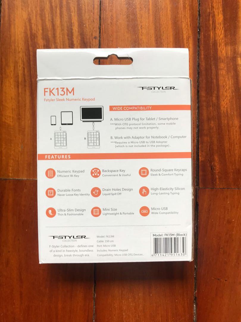 A4 Tech Numeric keypad FK13M, Computers & Tech, Parts & Accessories, Computer Keyboard on Carousell