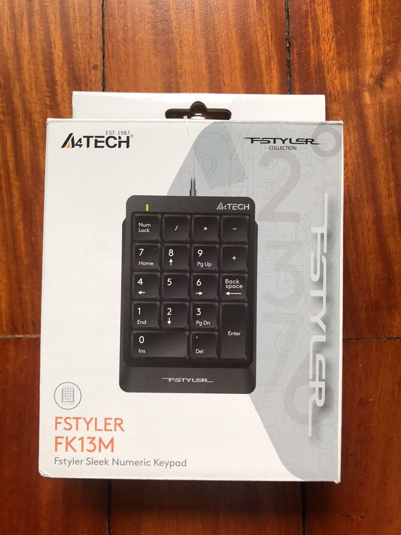 A4 Tech Numeric keypad FK13M, Computers & Tech, Parts & Accessories, Computer Keyboard on Carousell