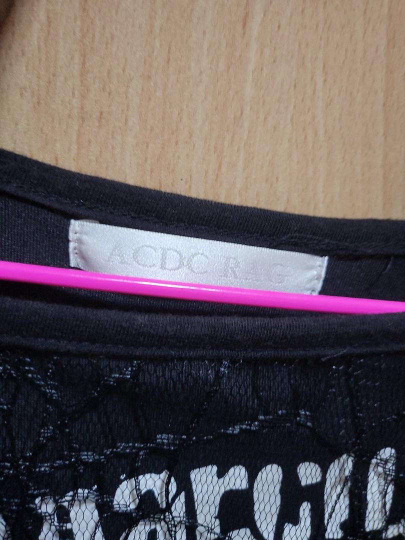 (ACDC Rag) Punk top, Women's Fashion, Tops, Longsleeves on Carousell