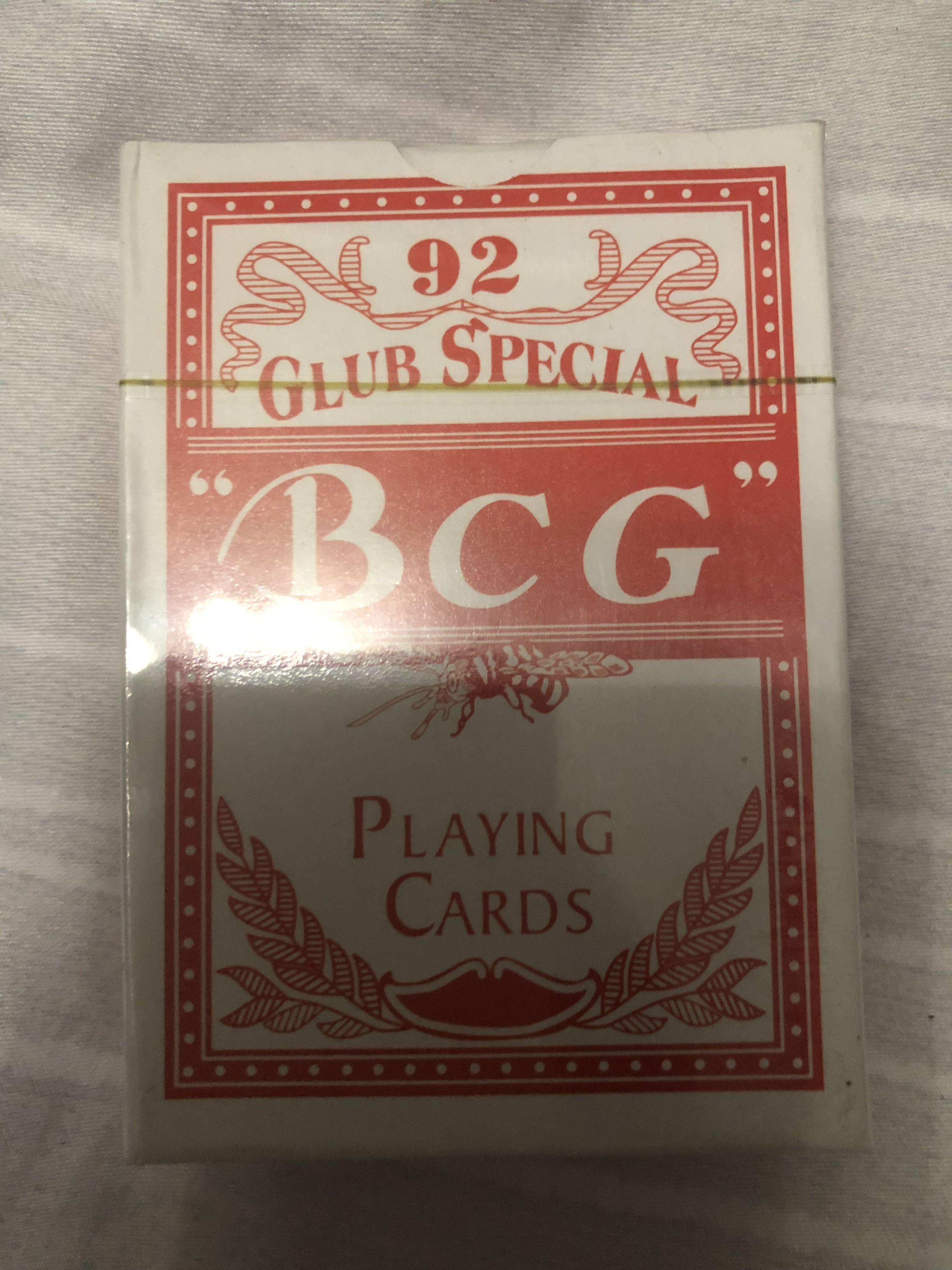 BCG Playing Cards 92 Club Special, Hobbies & Toys, Toys & Games on ...