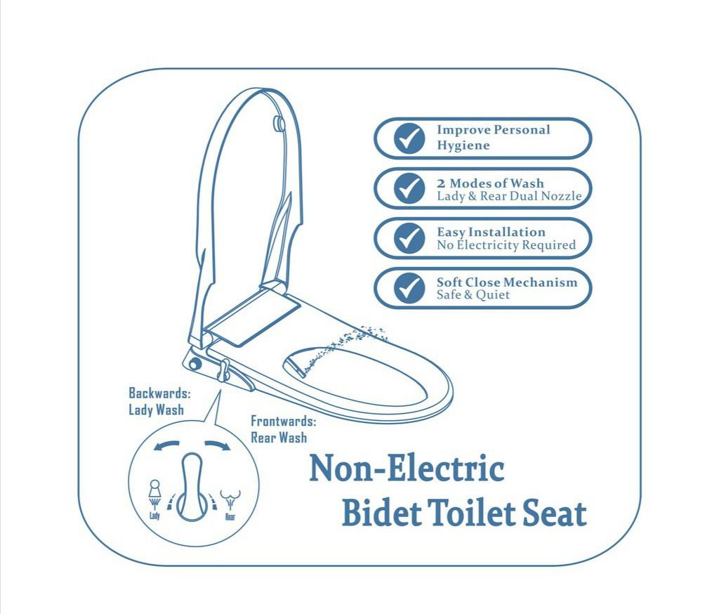 BIDET SEAT COVER /TOILET SEAT COVER, Furniture & Home Living, Bathroom ...