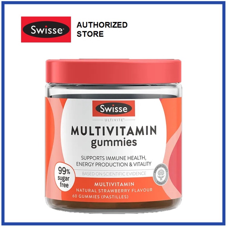(Brand Authorised) Swisse Multivitamin Gummies 60S, Health & Nutrition ...