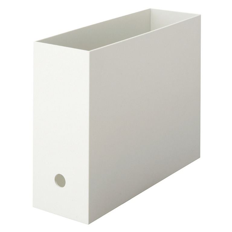 [Bundle Set] MUJI PP File Box A4 With Lid (White), Hobbies & Toys ...