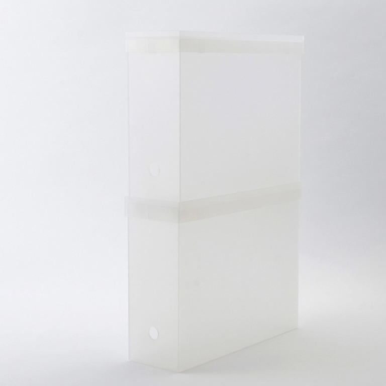 [Bundle Set] MUJI PP File Box A4 With Lid (Clear), Hobbies & Toys ...