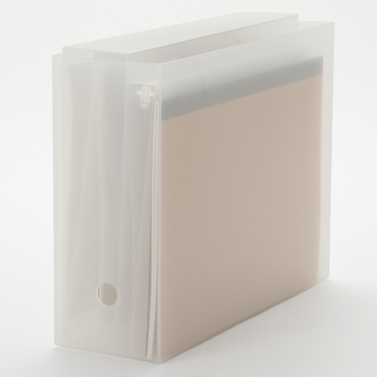 [Bundle Set] MUJI PP File Box A4 With Lid (Clear), Hobbies & Toys ...