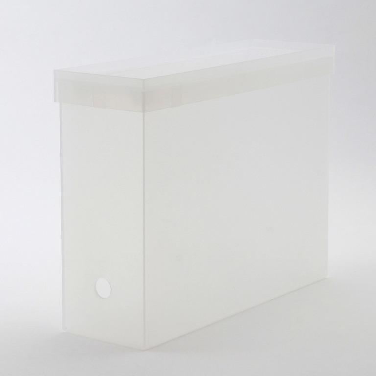 [Bundle Set] MUJI PP File Box A4 With Lid (Clear), Hobbies & Toys ...