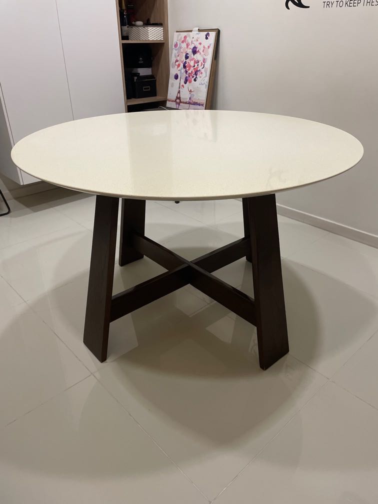 Cellini Round Dining Table, Furniture & Home Living, Furniture, Tables ...