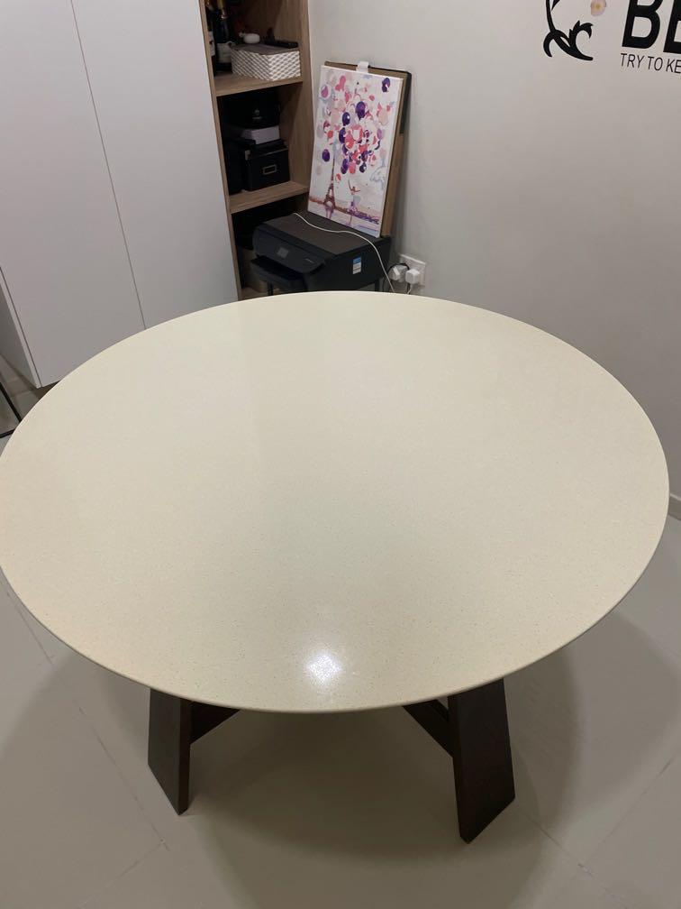 Cellini Round Dining Table, Furniture & Home Living, Furniture, Tables ...