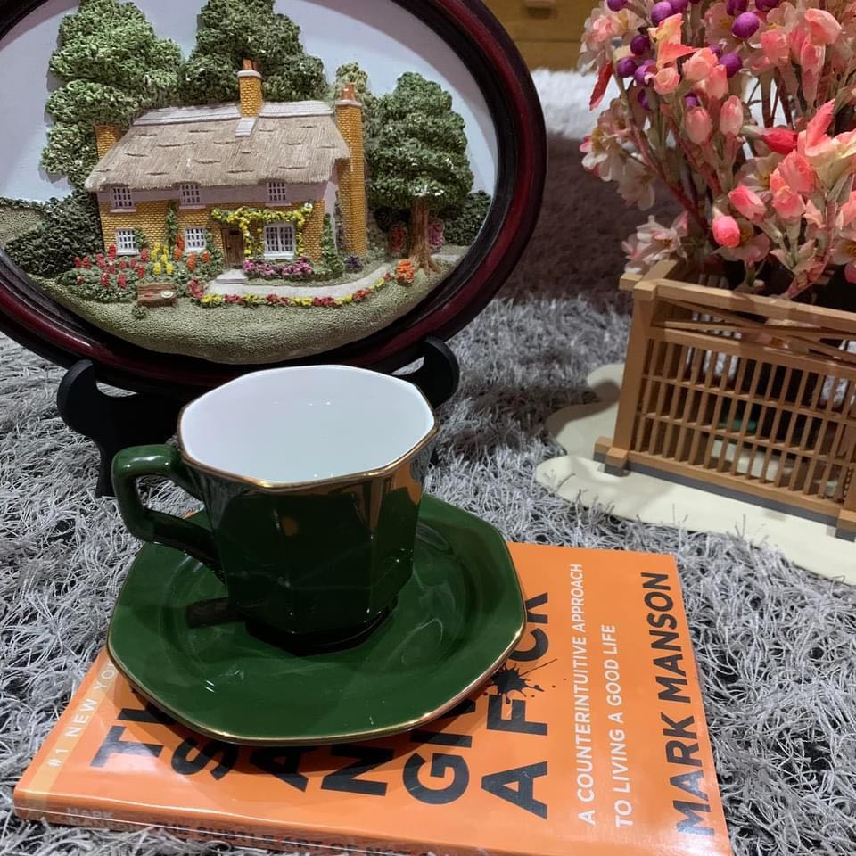Ceramic Rayware Octagon Mouth Teacup & Saucer, Furniture & Home Living ...