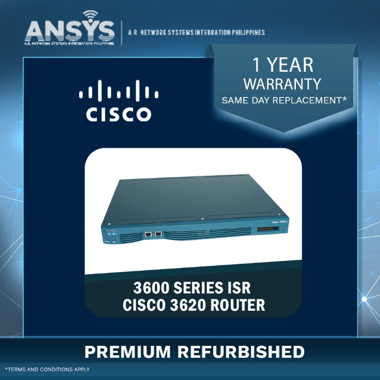 Cisco 3620 Router (Refurbished), Computers & Tech, Parts & Accessories ...
