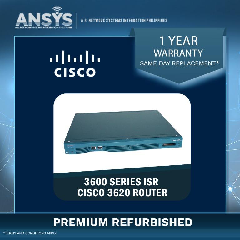 Cisco 3620 Router (Refurbished), Computers & Tech, Parts & Accessories ...
