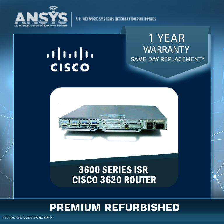 Cisco 3620 Router (Refurbished), Computers & Tech, Parts & Accessories ...