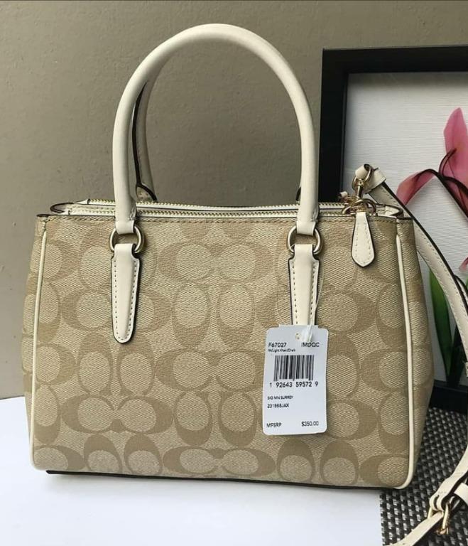 Coach Surrey Carryall Satchel Crossbody Bag In Signature Canvas F67026 ...