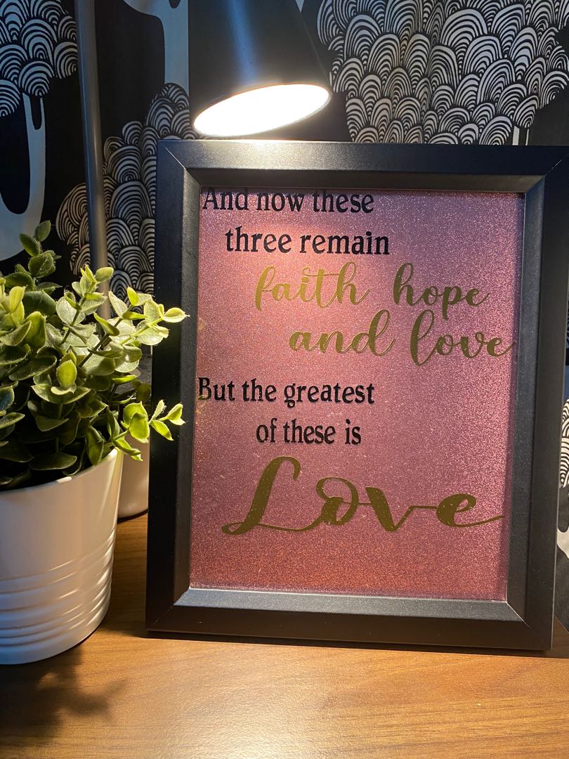 Customize/ Personalize Frame - Bible Verse or Quotes, Furniture & Home ...