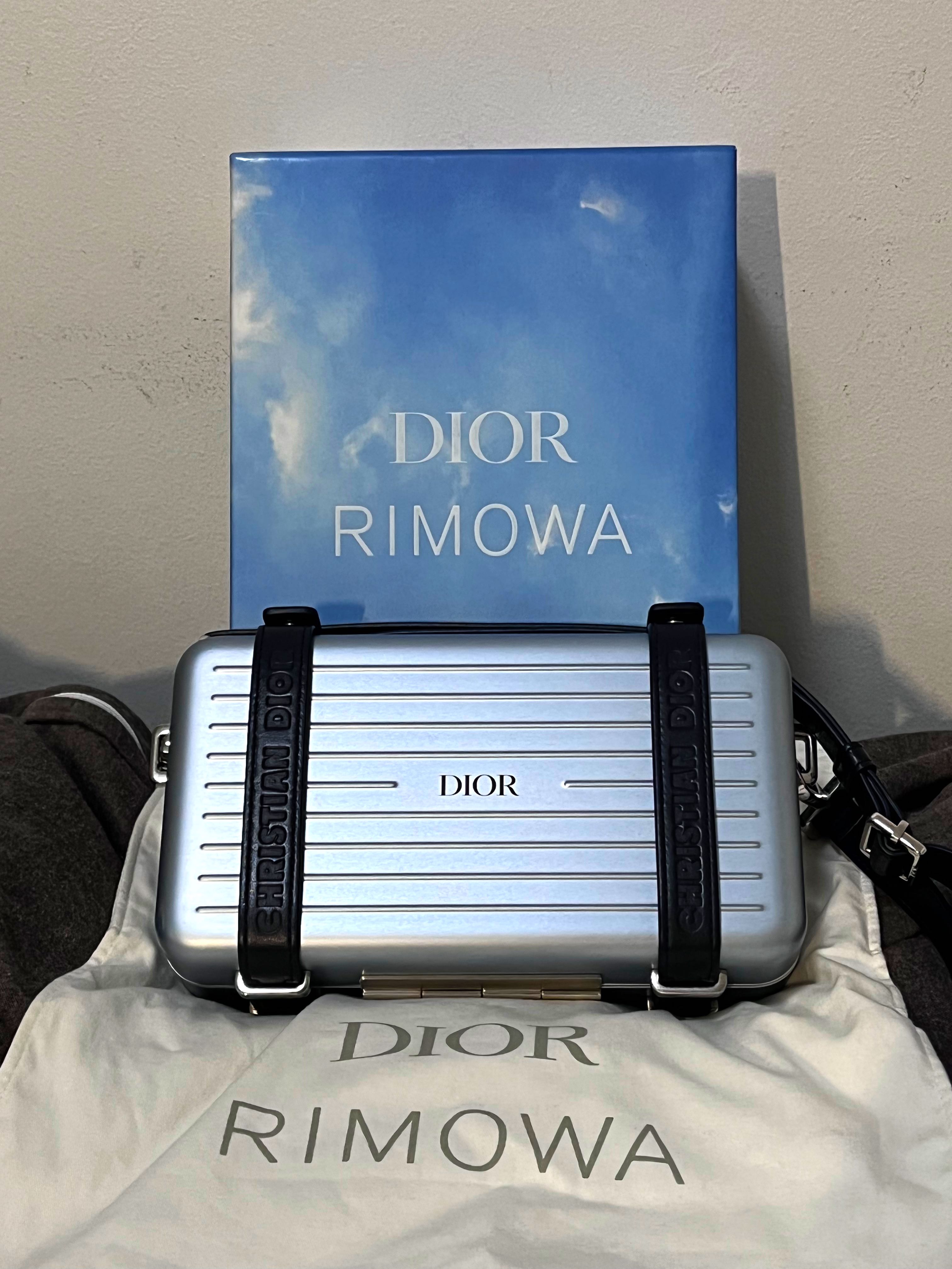 Dior Rimowa Navy Metal Box Luggage Bag Personal Clutch for Men, Luxury ...