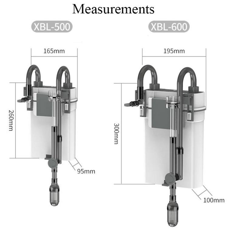 External Hang-on Sunsun XBL 300 400 500 600 Canister Filter with ...